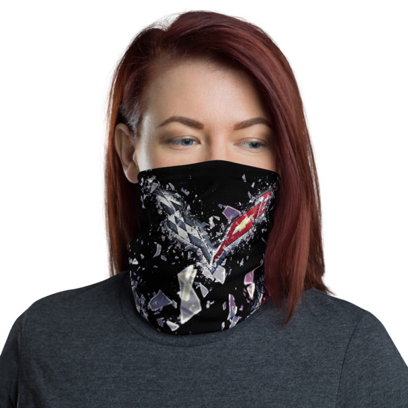 C7 Corvette face mask / Neck gaiter – Shattered Glass | Blast Airbrush llc
